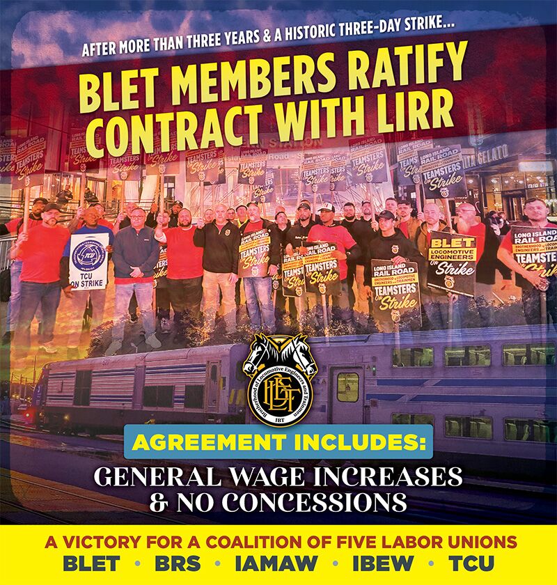 After historic strike, BLET members overwhelmingly ratify new contract ...
